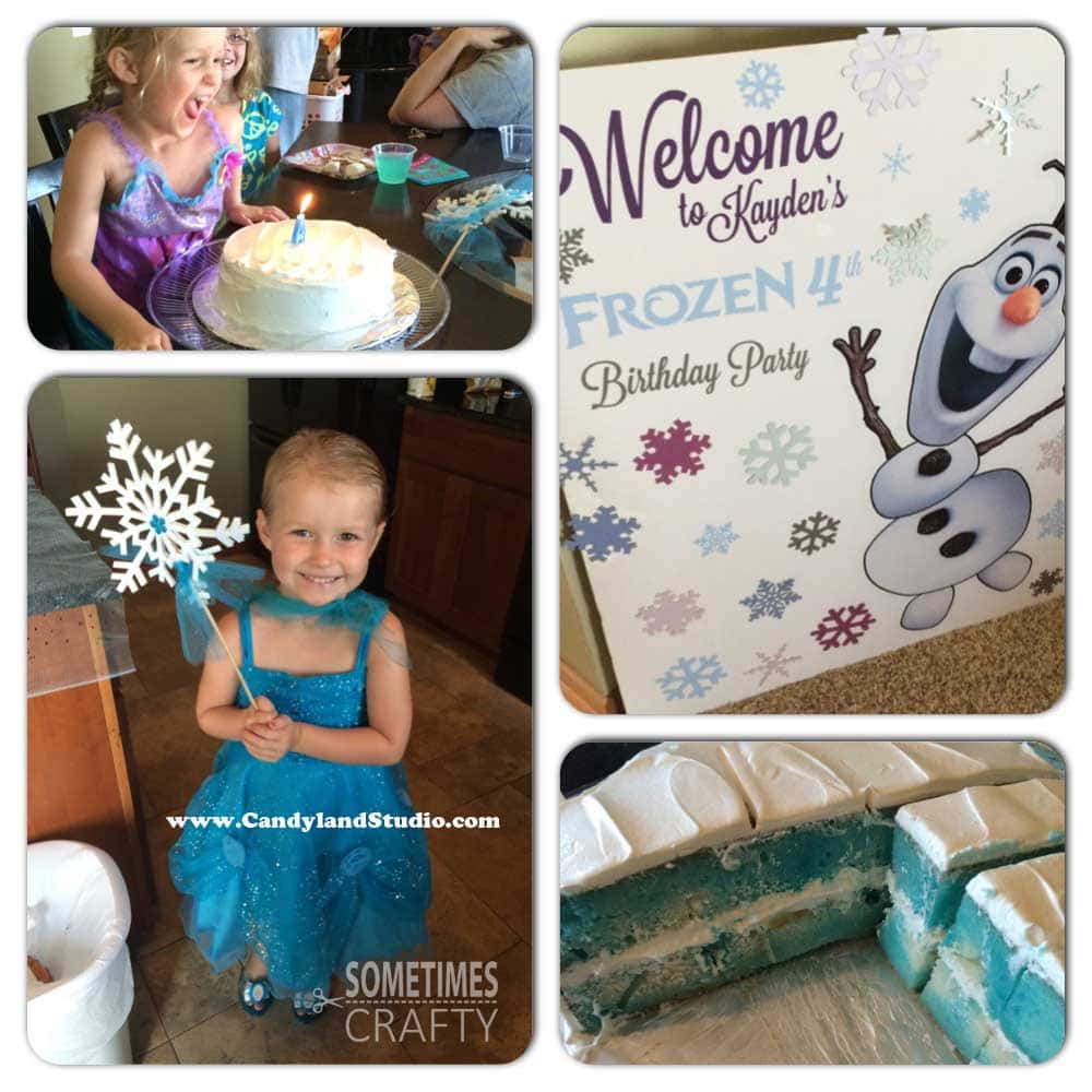 Frozen 4th Birthday Party - Sometimes Crafty