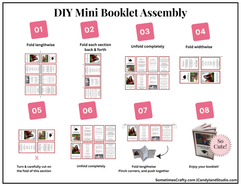 How to Make a DIY Mini Booklet from One Sheet of Paper (No Staples ...